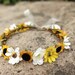 Sunflower Crown Flower Girl Crown Sunflower Headband Fall - Etsy