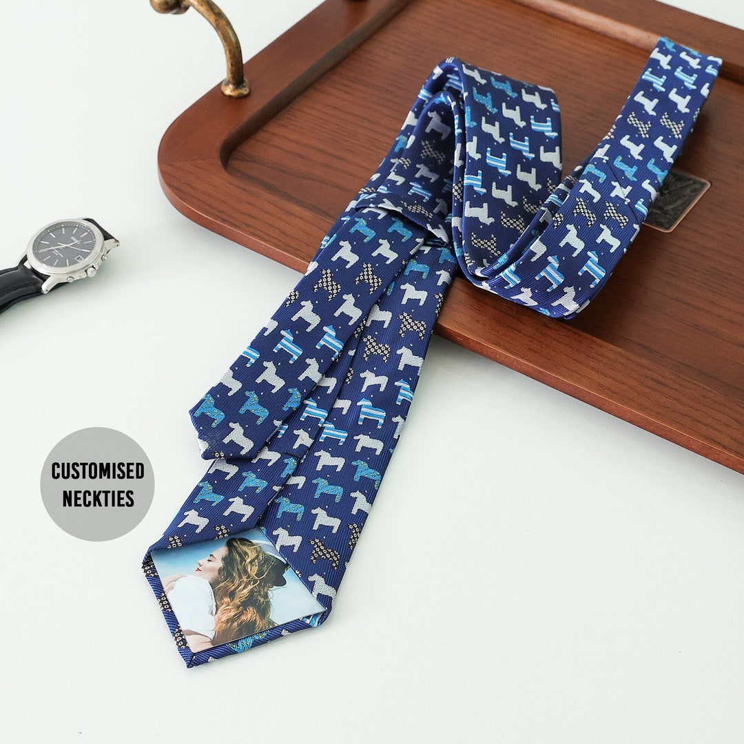 Personalized Photo Tie, Photo Tie, Anniversary Gift, Custom Photo ...