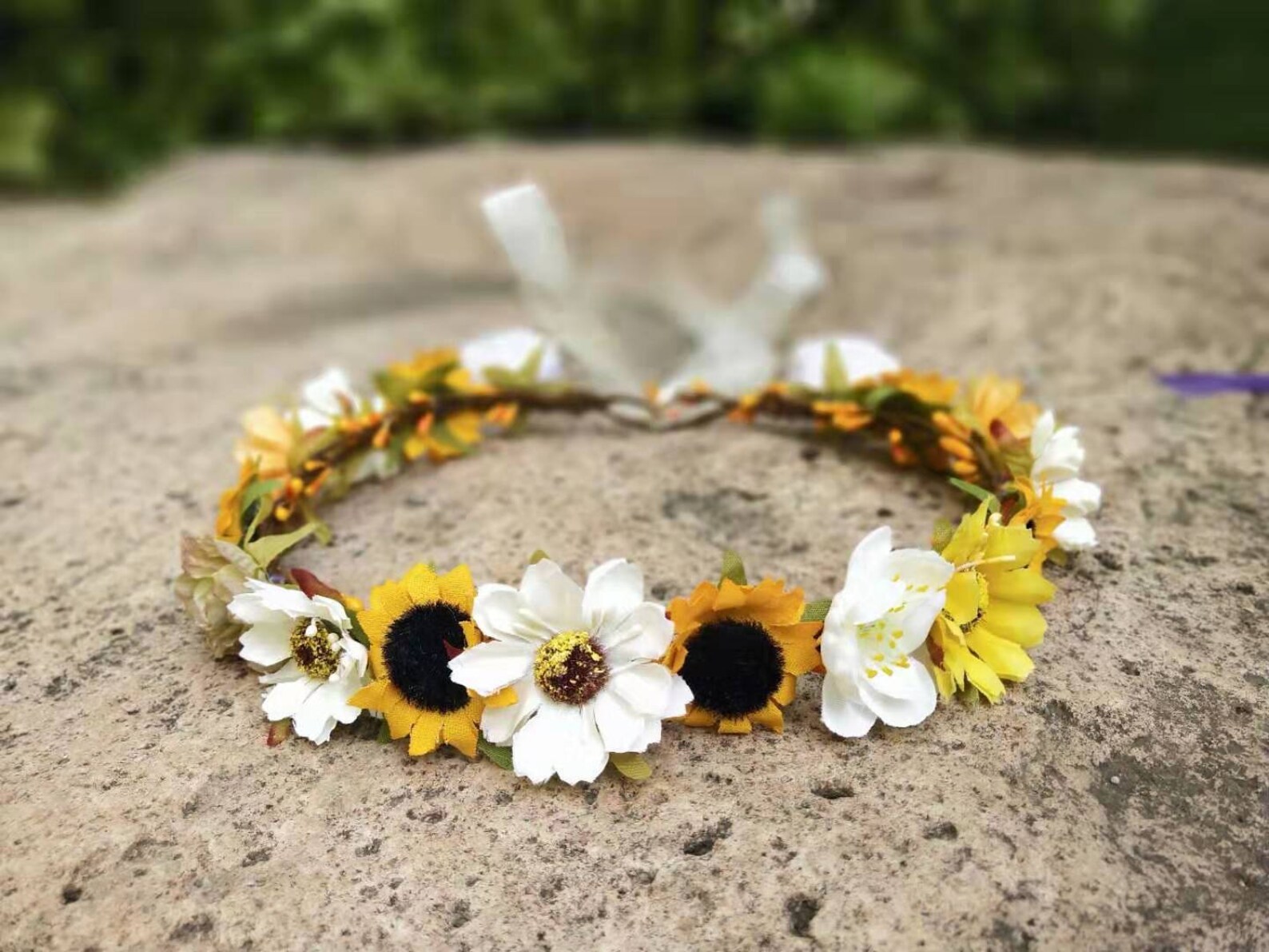 Sunflower Crown Sunflower Headband Flower Girl Crown Fall - Etsy