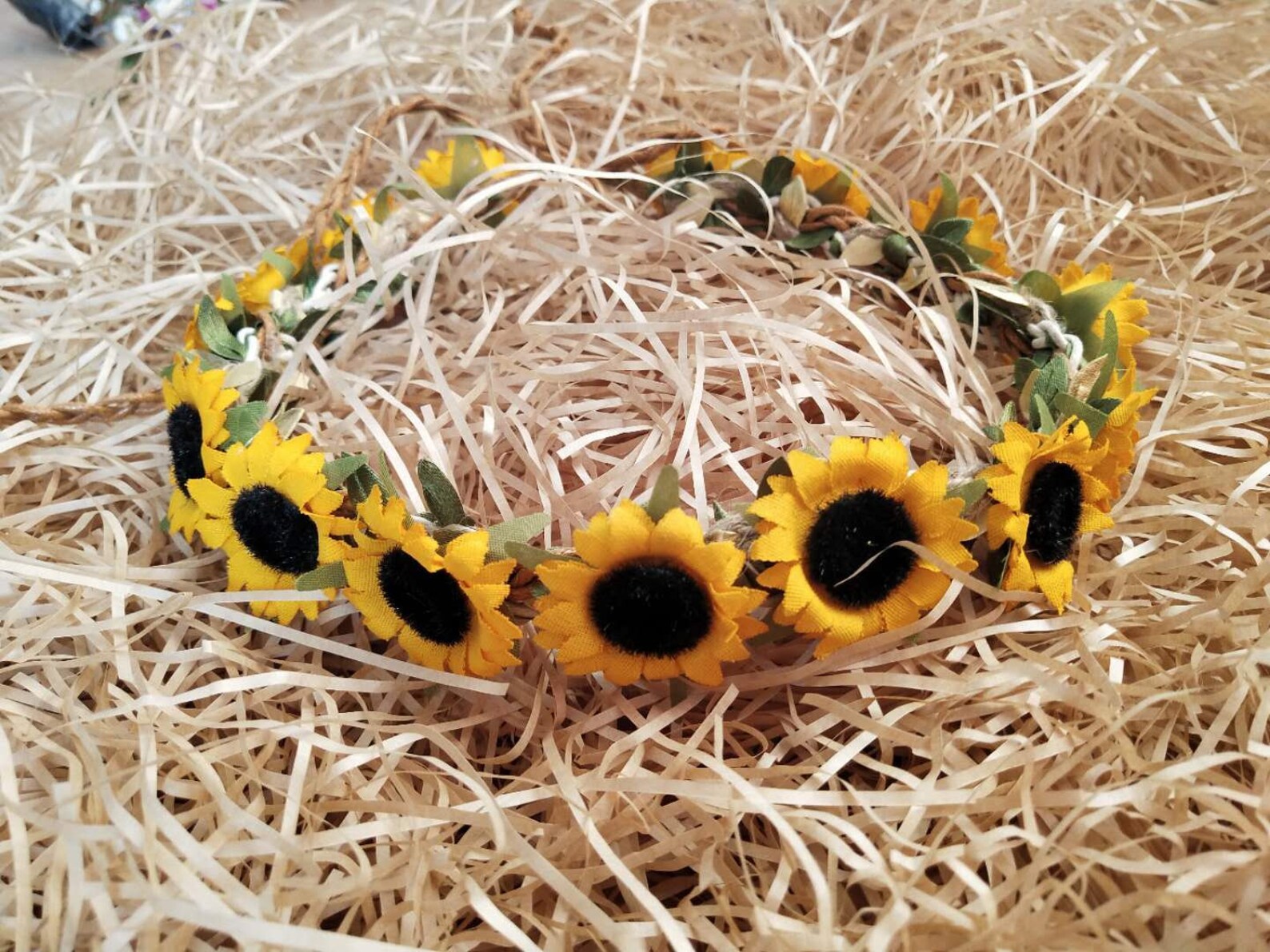 Sunflower Crown Wedding Flower Crown Halo Sunflower Newborn - Etsy