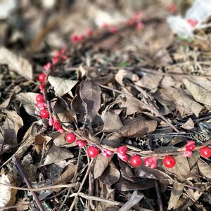 Flower Crown.red Berry Floral Crown.bridal Headpiece.flower Headband ...