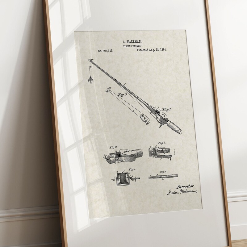 Fishing Pole Picture Frame - Etsy