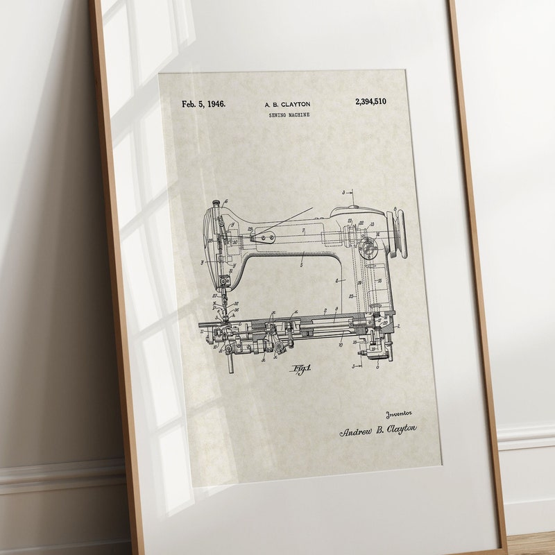 Sewing Machine Print - Etsy