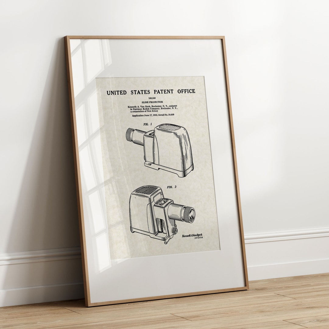 Classic Slide Projector - 1950 (free Shipping) Large Unframed 8.5x11 ...