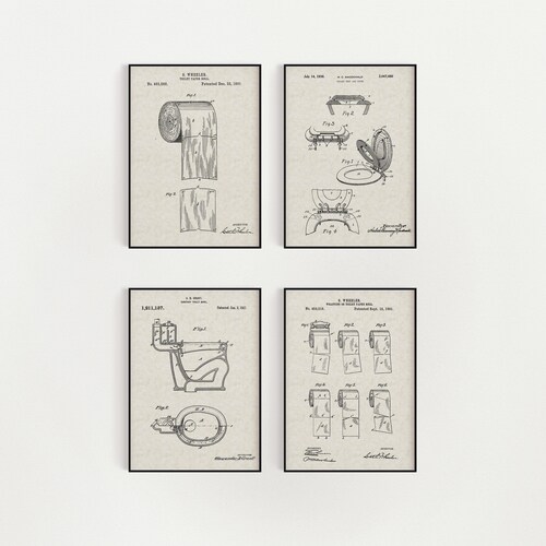 Toilet Paper Roll 1891 free Shipping Large Unframed 8.5x11 - Etsy