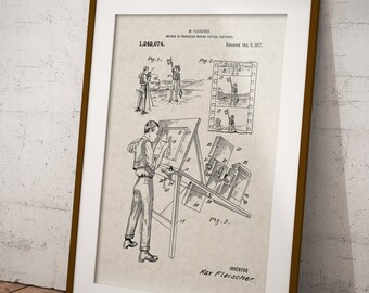 Cartoon Patent - Etsy