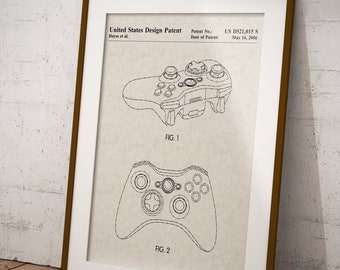 Video Game Controller Patent - Etsy