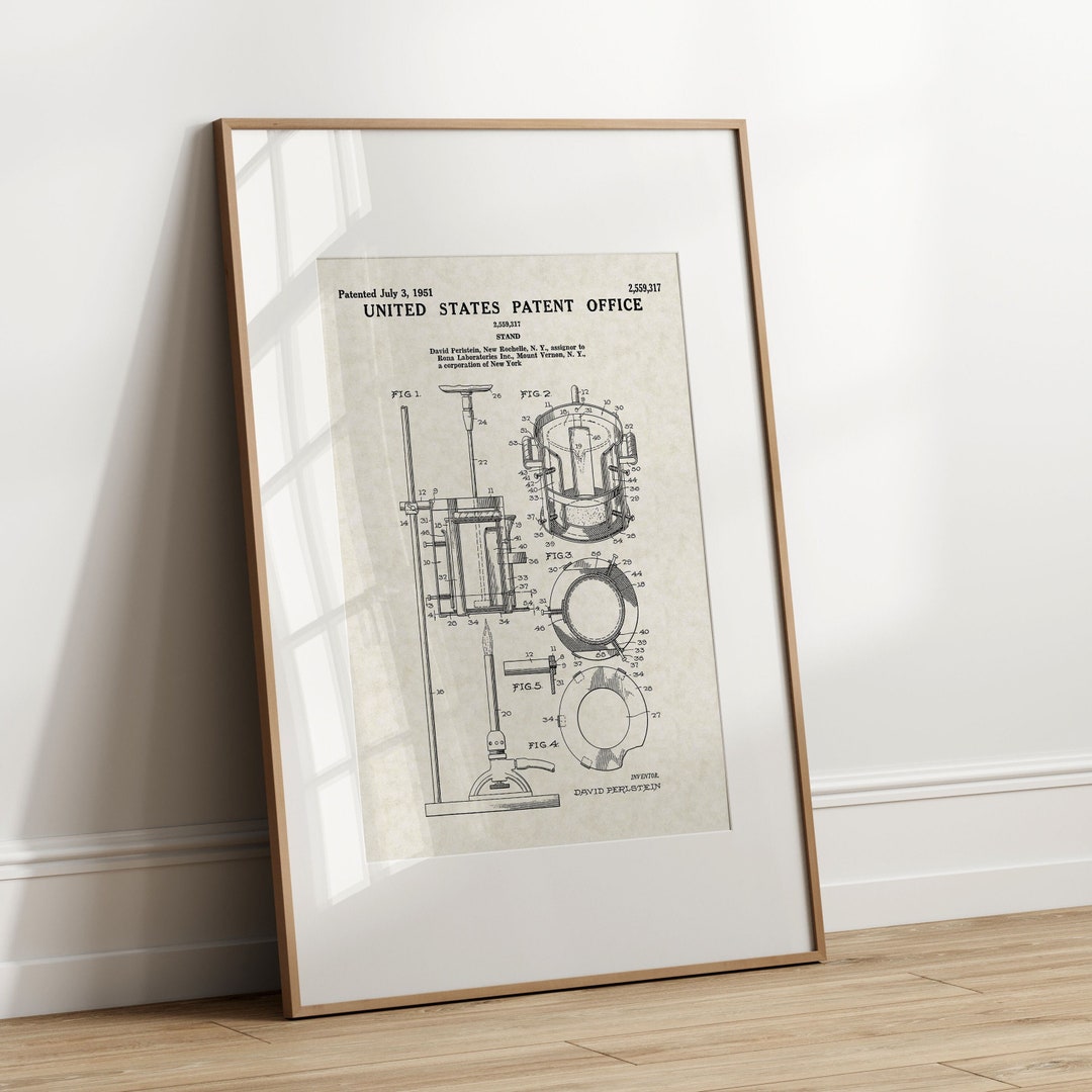 Science Stand - 1951 (free Shipping) Large Unframed 8.5x11 Patent Print ...