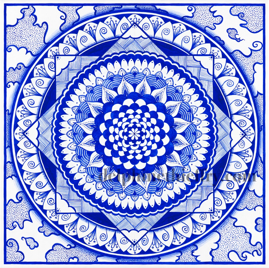 Mandala Art Print descent Into the Sphere Limited to 50 Numbered and ...