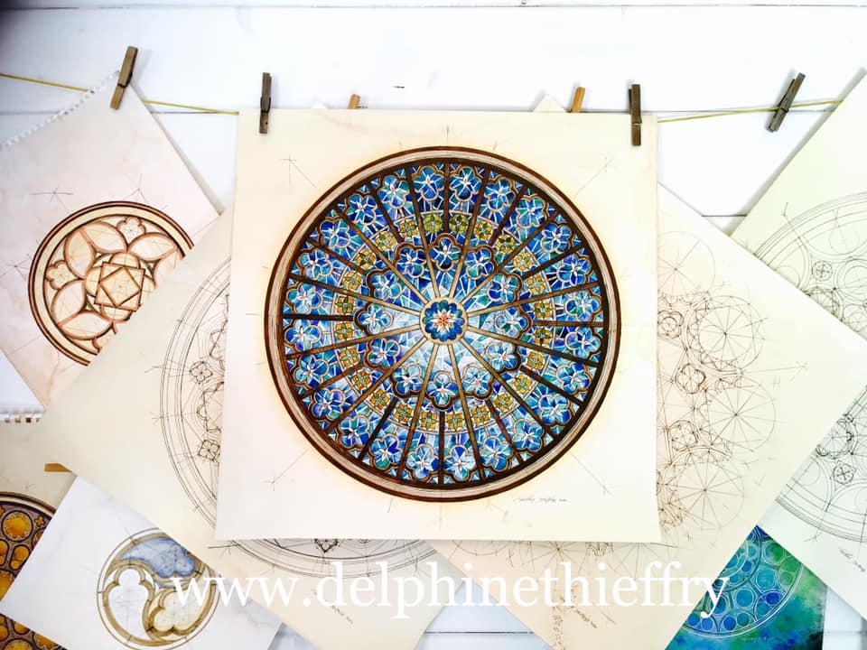 Notre-dame De Paris Mandala Art Print - Numbered and Signed Art Print ...