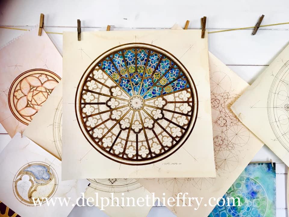 Notre-dame De Paris Mandala Art Print - Numbered and Signed Art Print ...