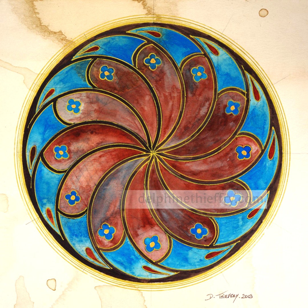 Mandala Art Print the Alchemist's Robe Limited to 50 Numbered and ...