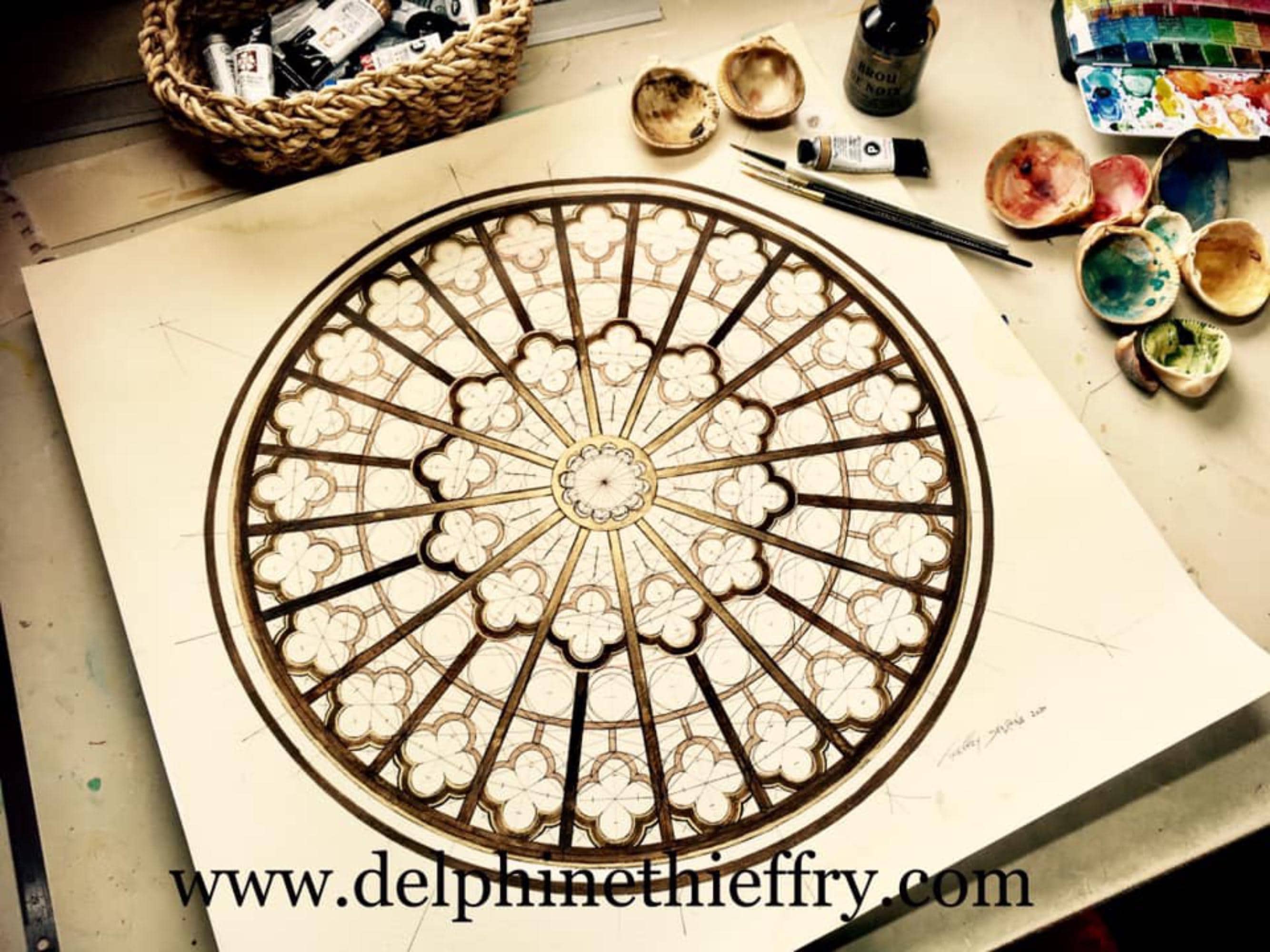 Notre-dame De Paris Mandala Art Print - Numbered and Signed Art Print ...