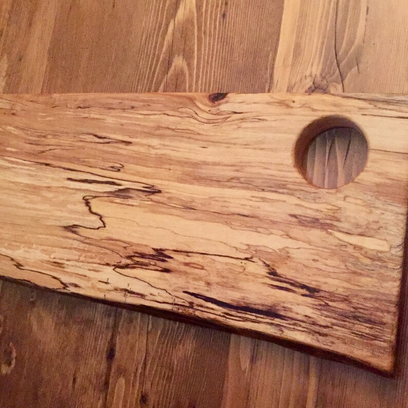 Live Edge Spalted Maple Serving Board - Etsy