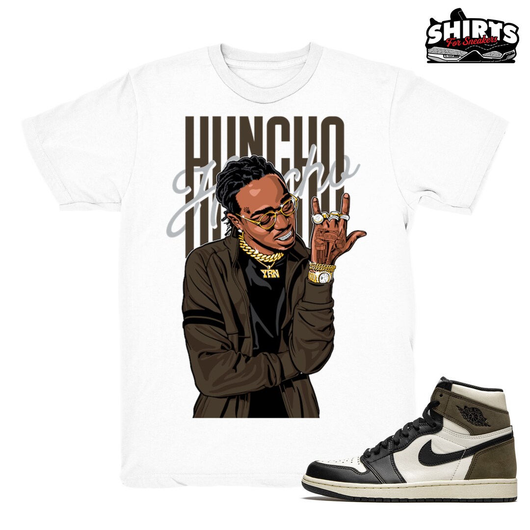 1 Mocha Shirt | Huncho Flex - Retro 1 OG High Dark Mocha 2020 / White ...