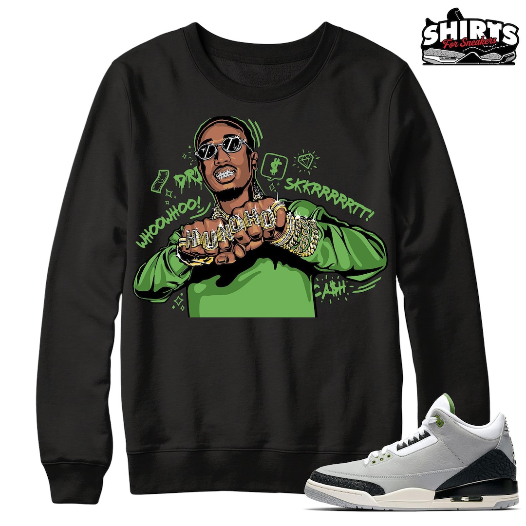 Chlorophyll 3 Sweater Huncho Rings Retro 3 Chlorophyll Tinker Black ...