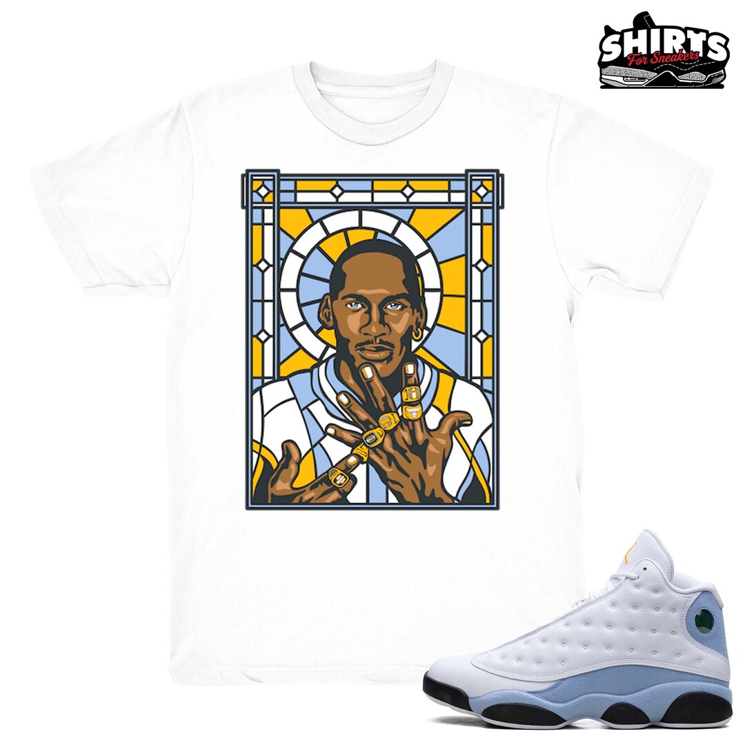 Blue Grey 13 Shirt | MJ Lord of Rings - Match Retro Jordan 13 Blue Grey ...