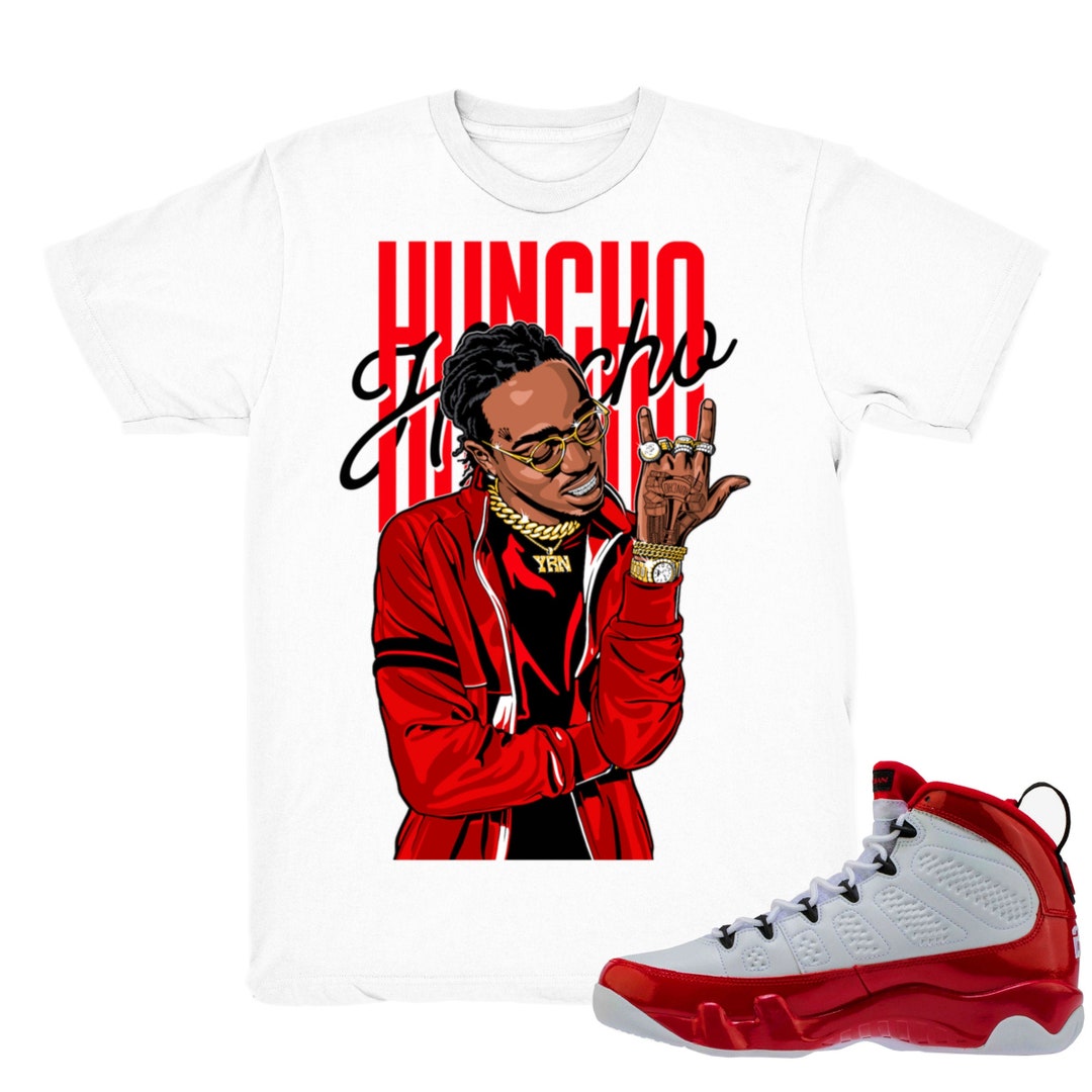 Gym Red 9 Shirt Huncho Flex Match Retro 9 Gym Red 2019 / - Etsy