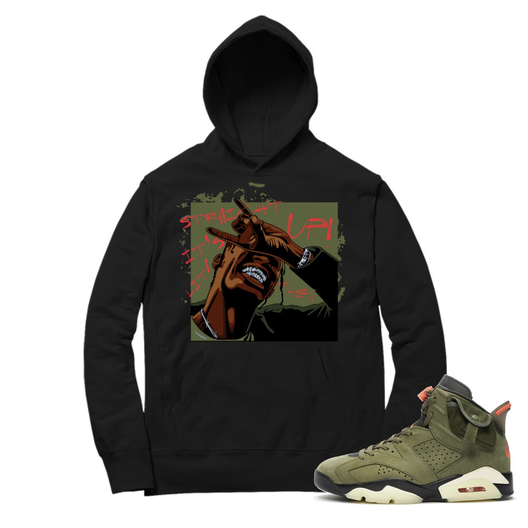 Cactus Jack 6 Scott Hoodie | Flexin - Retro 6 Travis Scott 2019 / Black ...