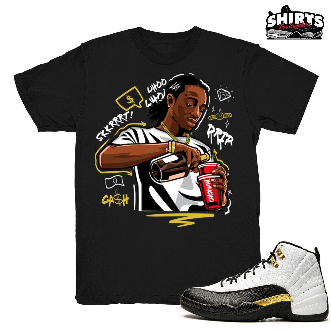 Royalty 12 Shirt | Quavo Drip - Match Retro 12 Royalty / Black Tee ...