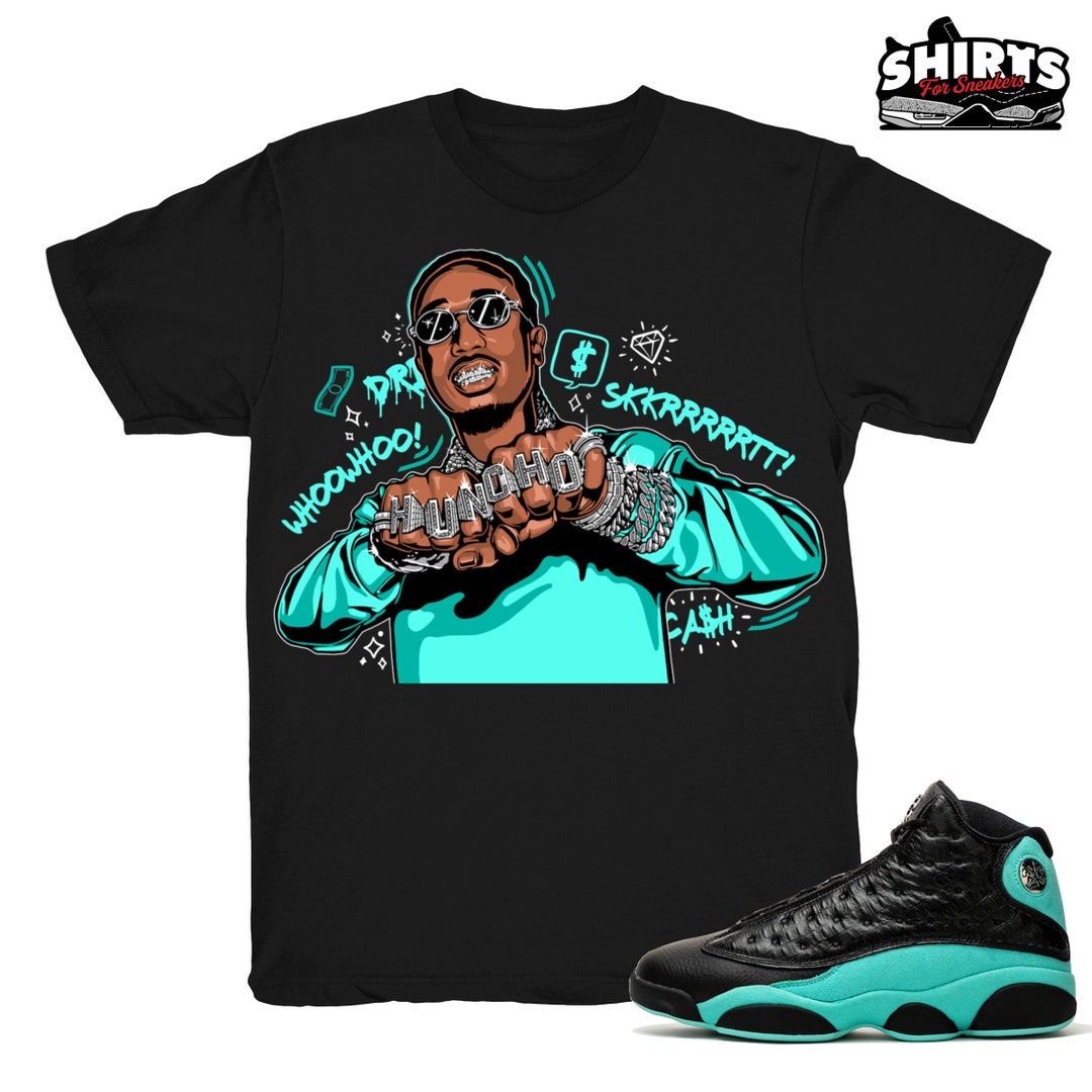 Island Green 13 Shirt Huncho Rings Match Retro13 Island Green 2019 ...