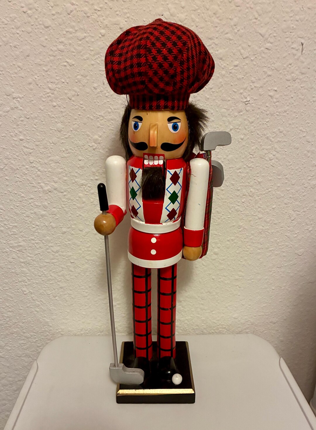 15“ Tall Vintage Golfer Nutcracker – Wooden Christmas Decor, Golf ...