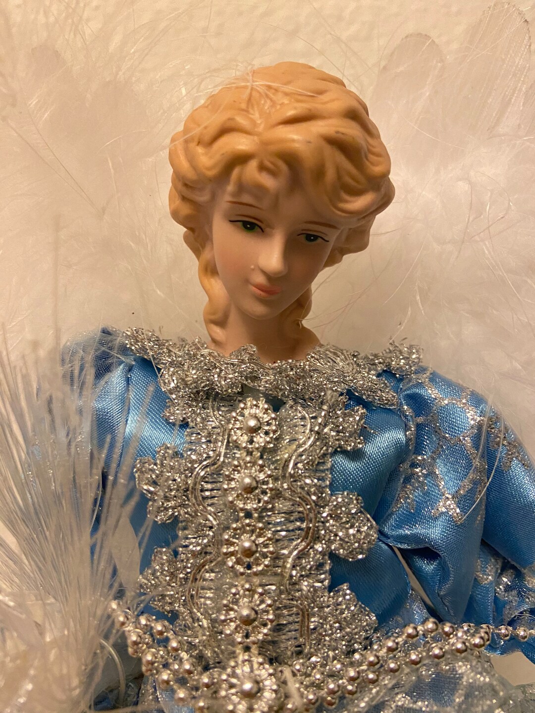FANCY BLUE ANGEL Tree Topper Christmas Angel Tree Topper - Etsy