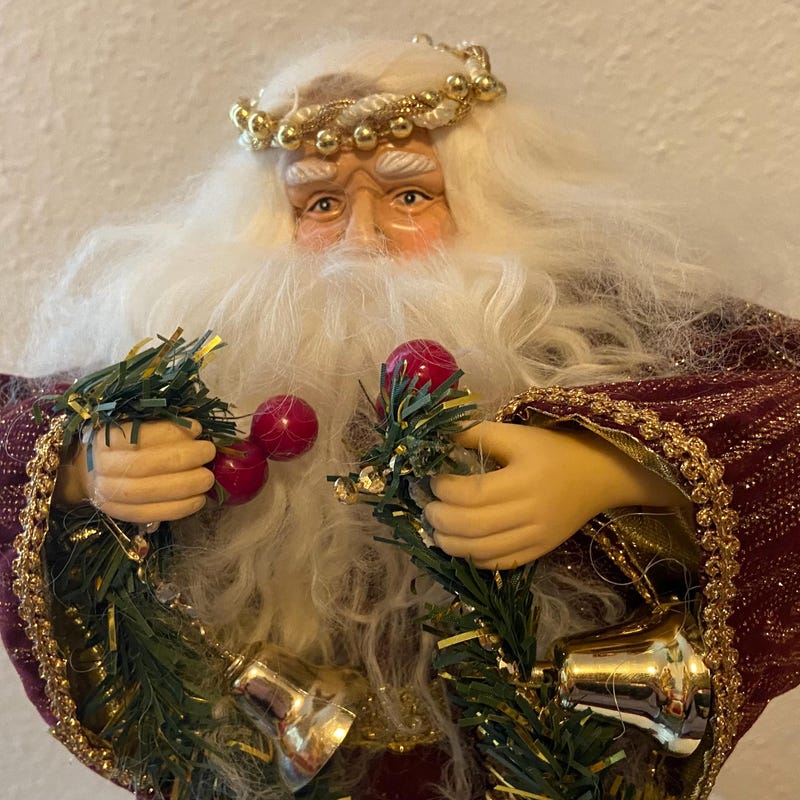 Santa Tree Topper - Etsy