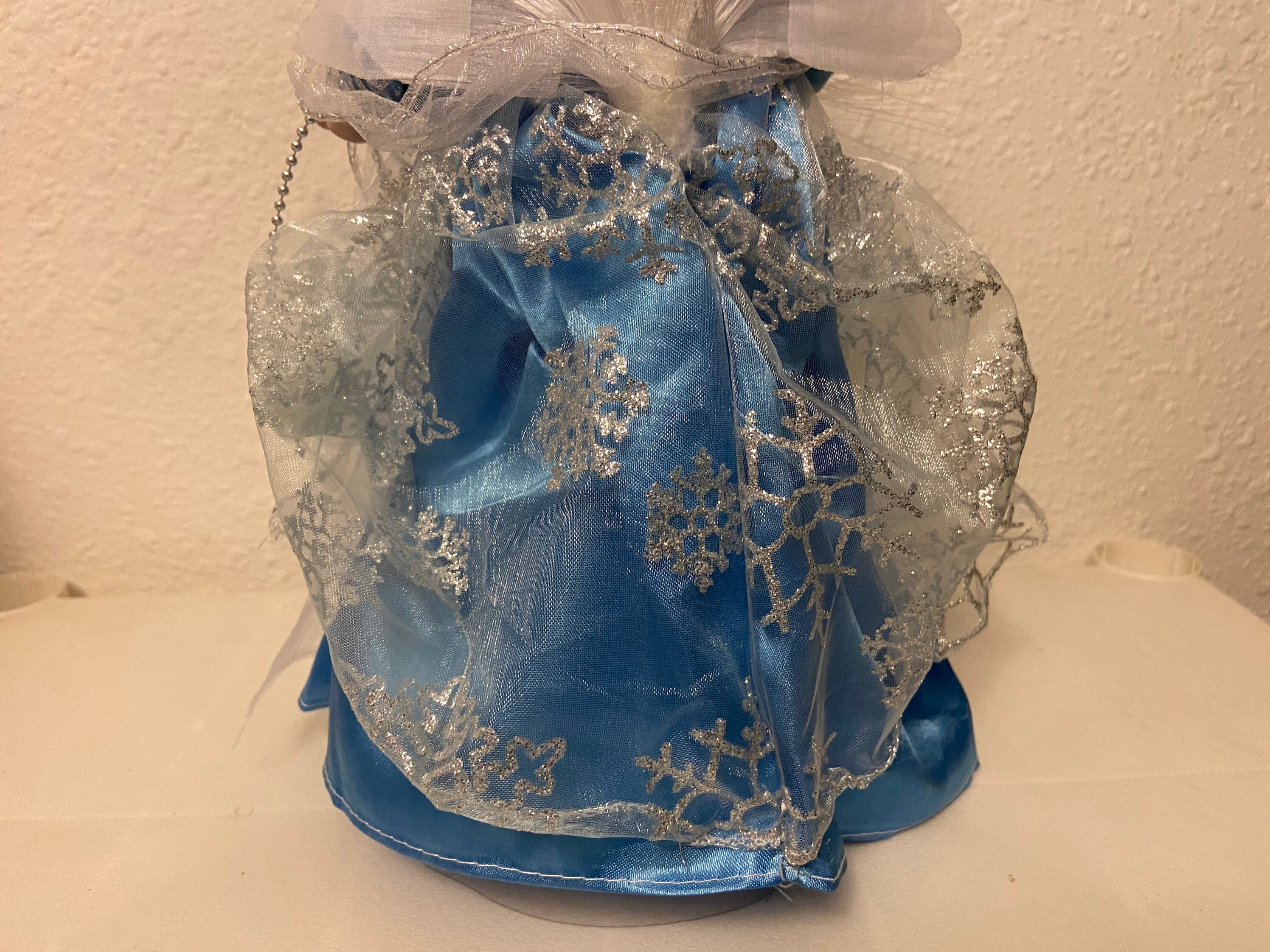 FANCY BLUE ANGEL Tree Topper Christmas Angel Tree Topper - Etsy