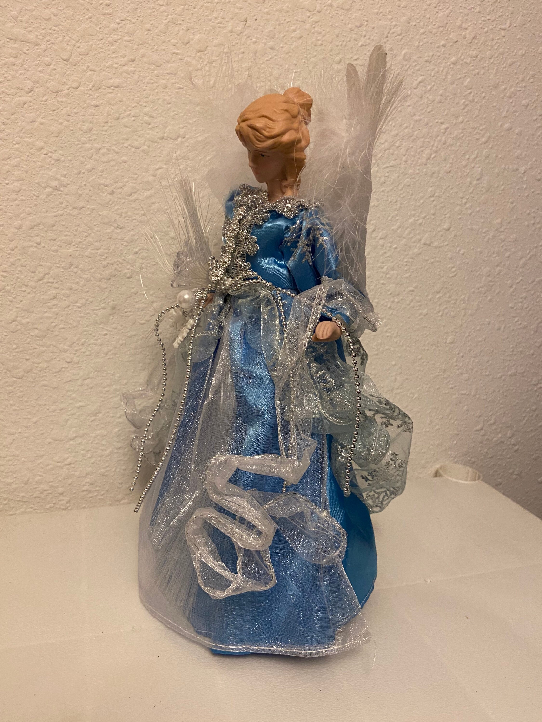 FANCY BLUE ANGEL Tree Topper Christmas Angel Tree Topper - Etsy