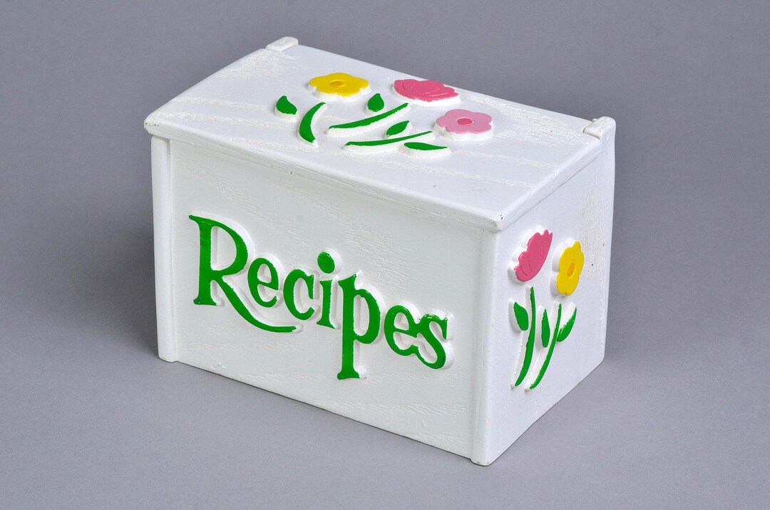 Vintage Recipe Box - Made for FTD in 1985 in the USA - Etsy