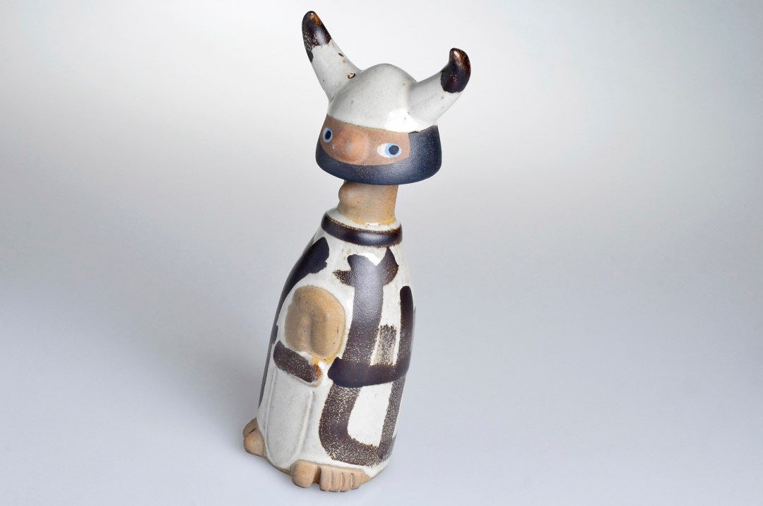 RARE Vintage Stogo Viking Stoneware Figurine — Danish Design by Herluf ...