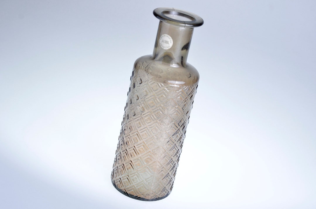 Vintage Vidrios San Miguel of Spain Vase — 80's Recycled Textured Glass ...