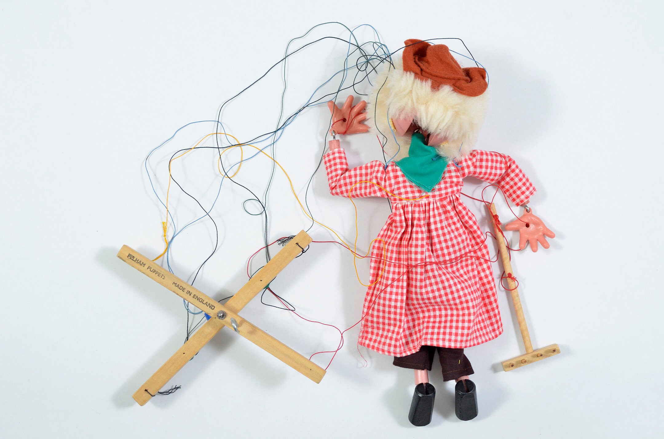 Vintage Pelham Deluxe farmer Puppet With Box Made in England - Etsy