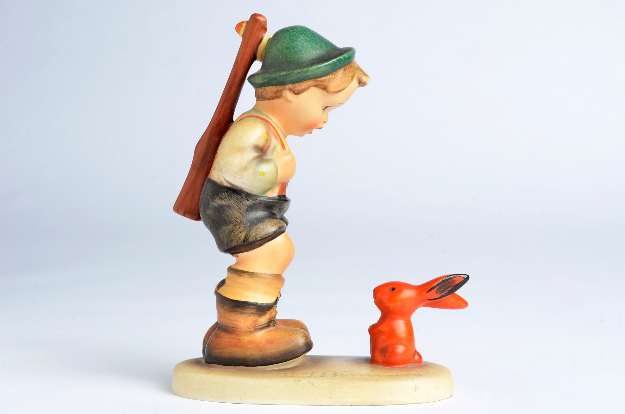 Vintage Goebel Hummel "sensitive Hunter" Boy With Rabbit Figurine (6/0 ...