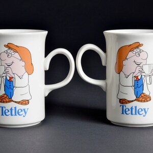 Vintage Tetley Tea Mugs of Churchill England - Set of 2 - Etsy