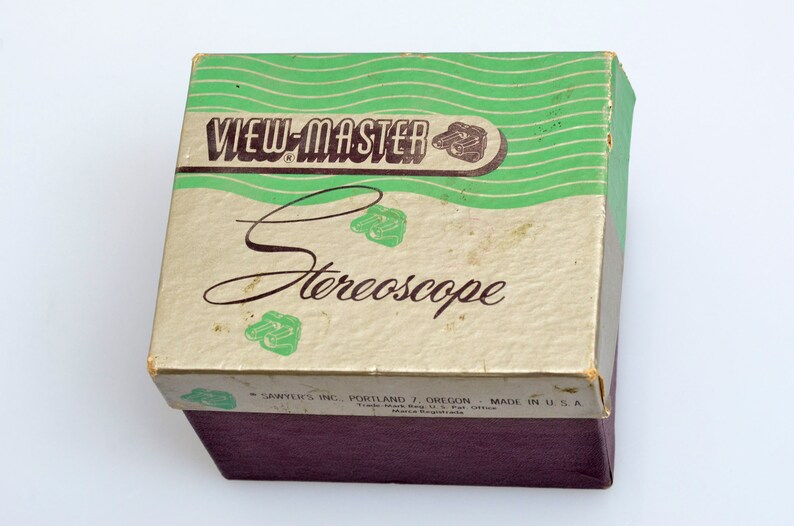 Rare Vintage View-master Stereoscope Set of 4 Viewing Reels, Box, reel ...
