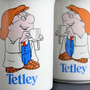 Vintage Tetley Tea Mugs of Churchill England - Set of 2 - Etsy
