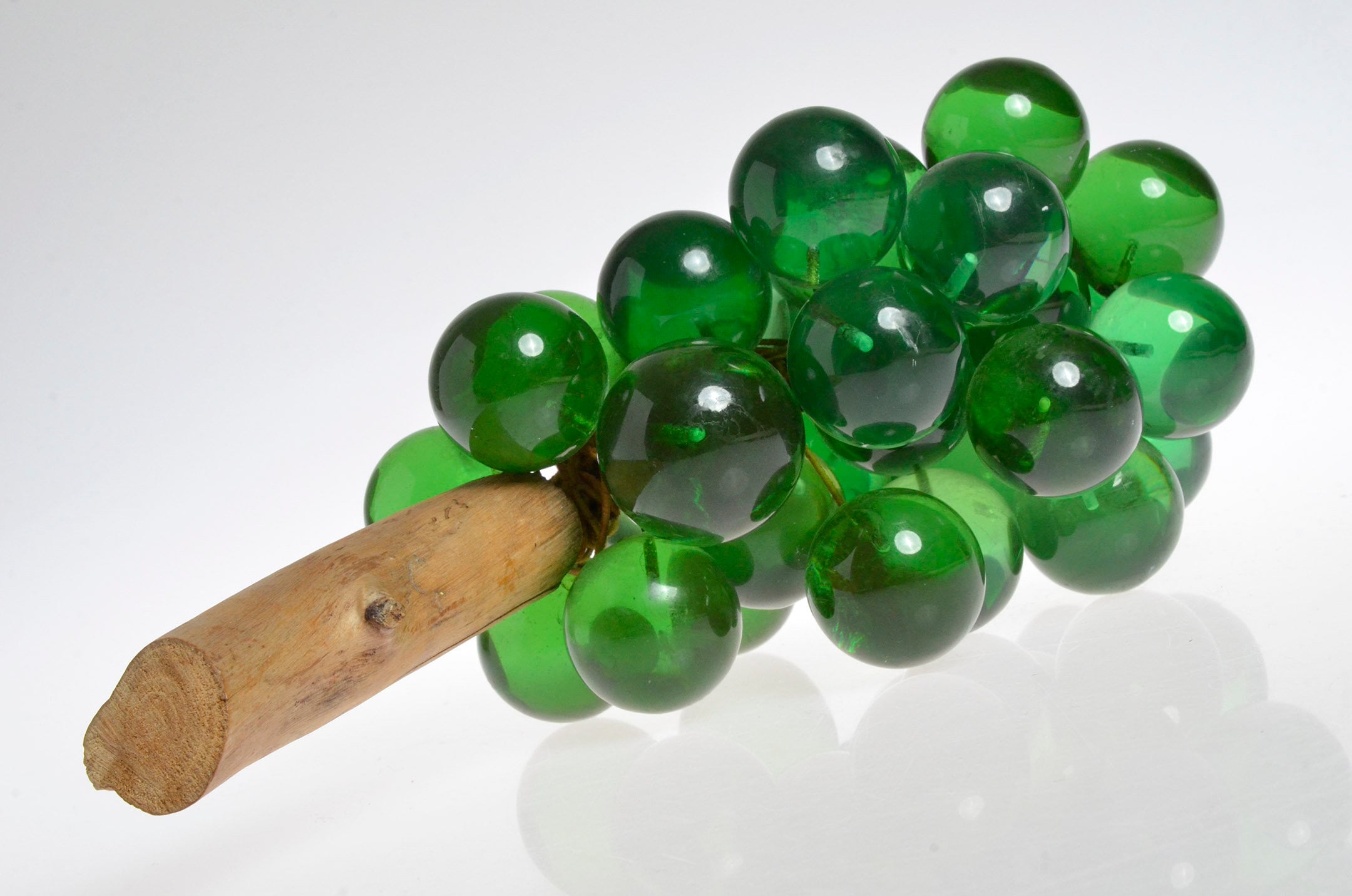 Vintage Lucite Acrylic Green Grapes Cluster 36 Count - Etsy