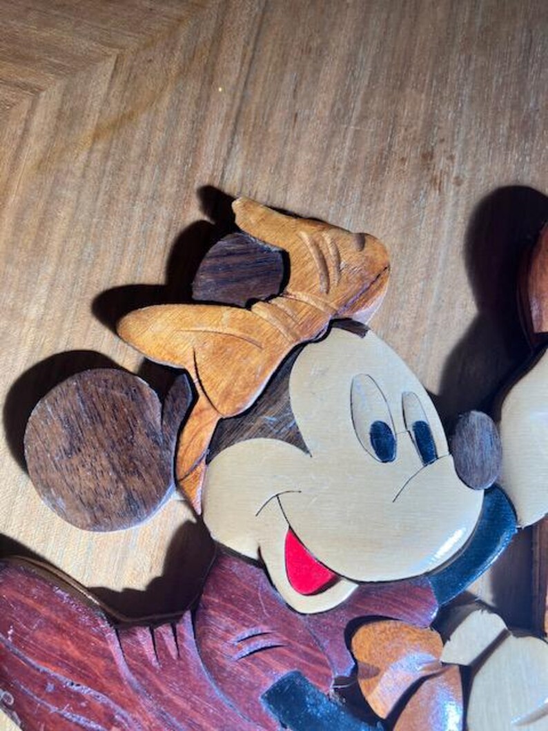 Mickey and Minnie Mouse Wooden Plaques - Etsy