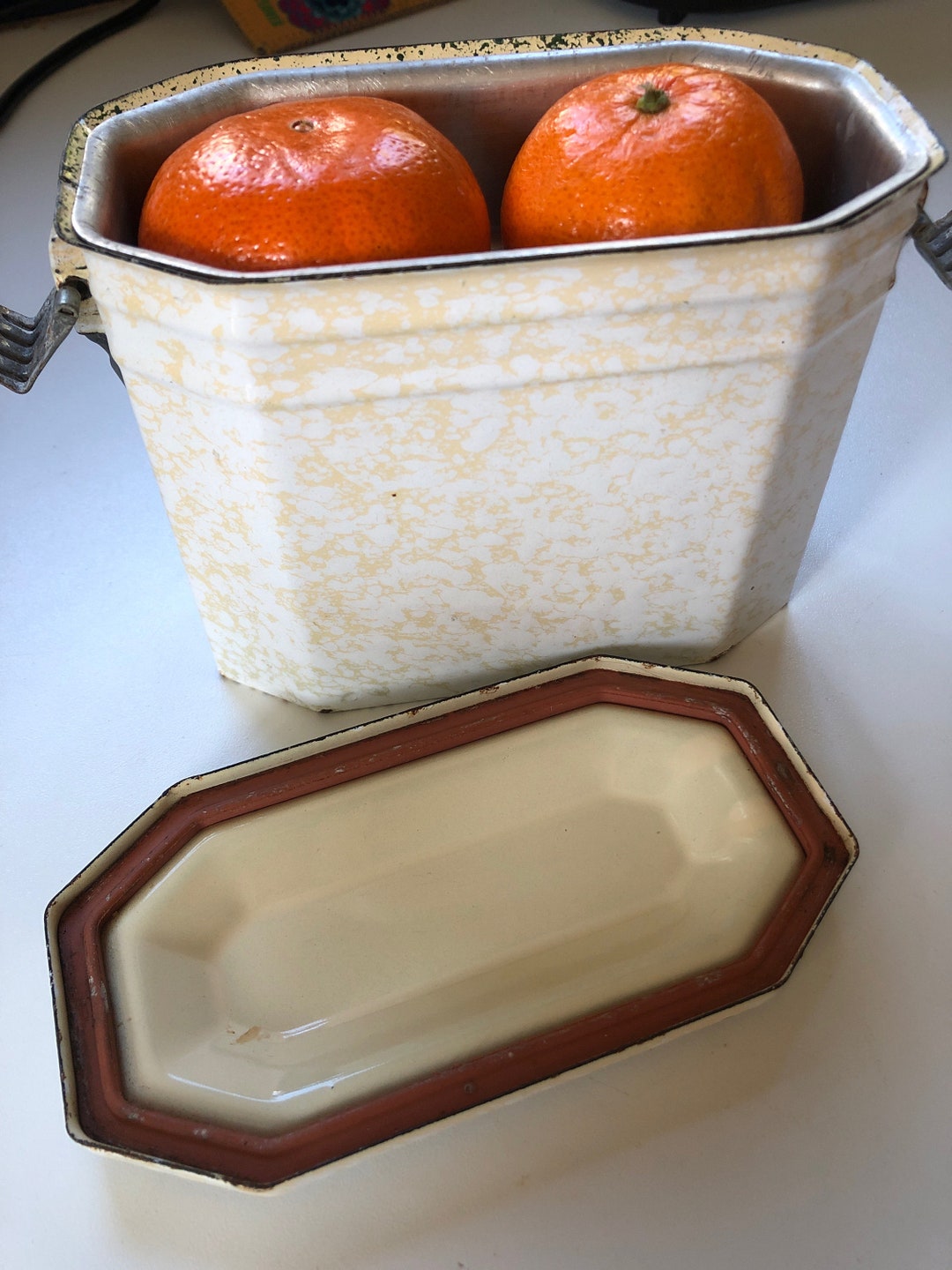 French Enamel Lunch Box - Etsy