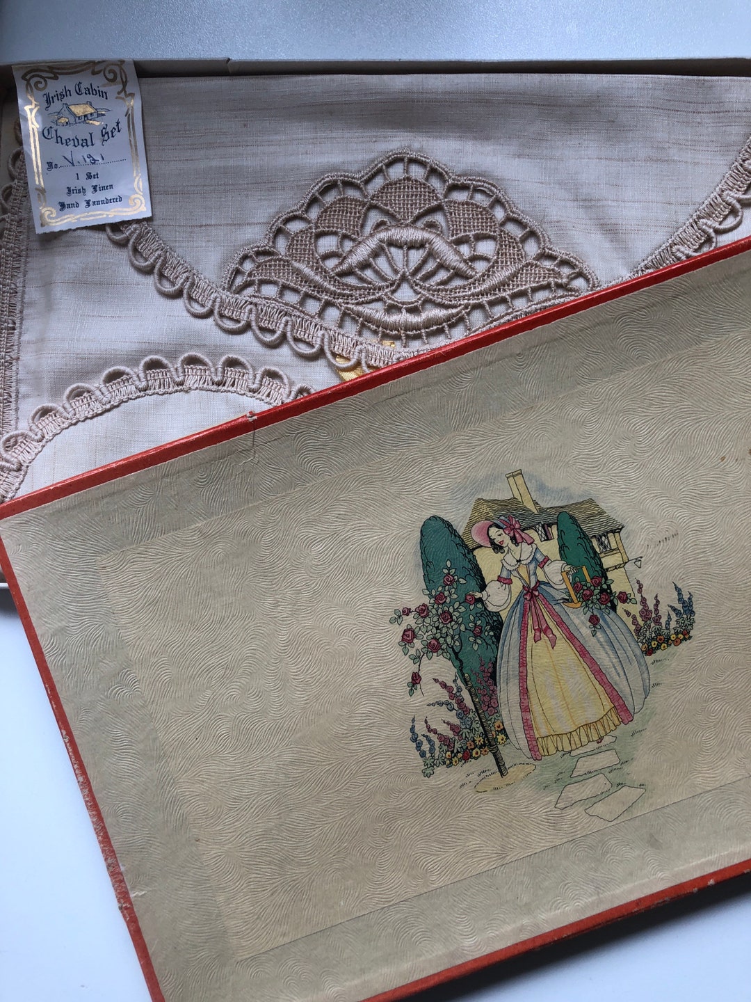 Irish Linen - Cabin Cheval Set - Etsy