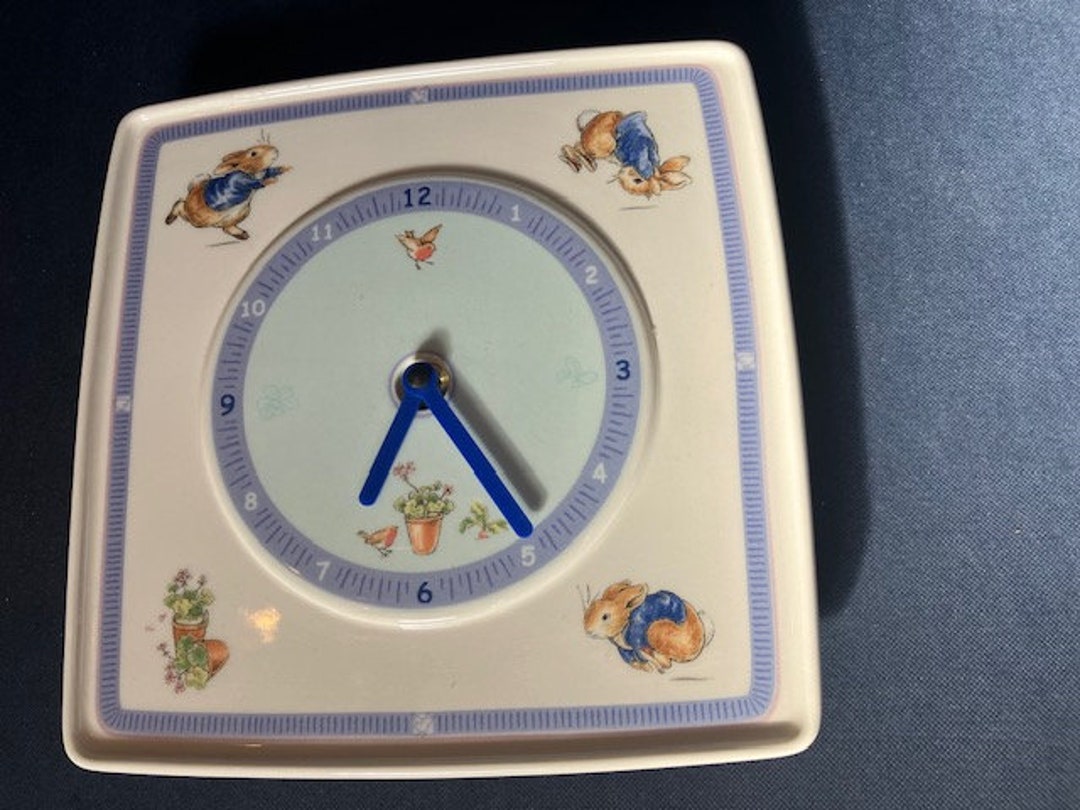 PETER RABBIT China Clock - Etsy
