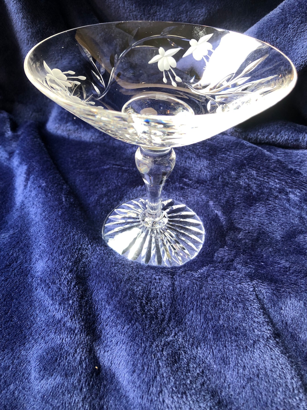 Stuart Crystal Cascade Pattern Bon Bon Dish - Etsy