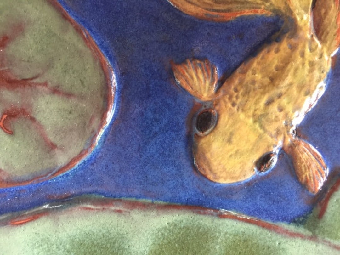 Pair of Fat Goldfish Tiles - Etsy