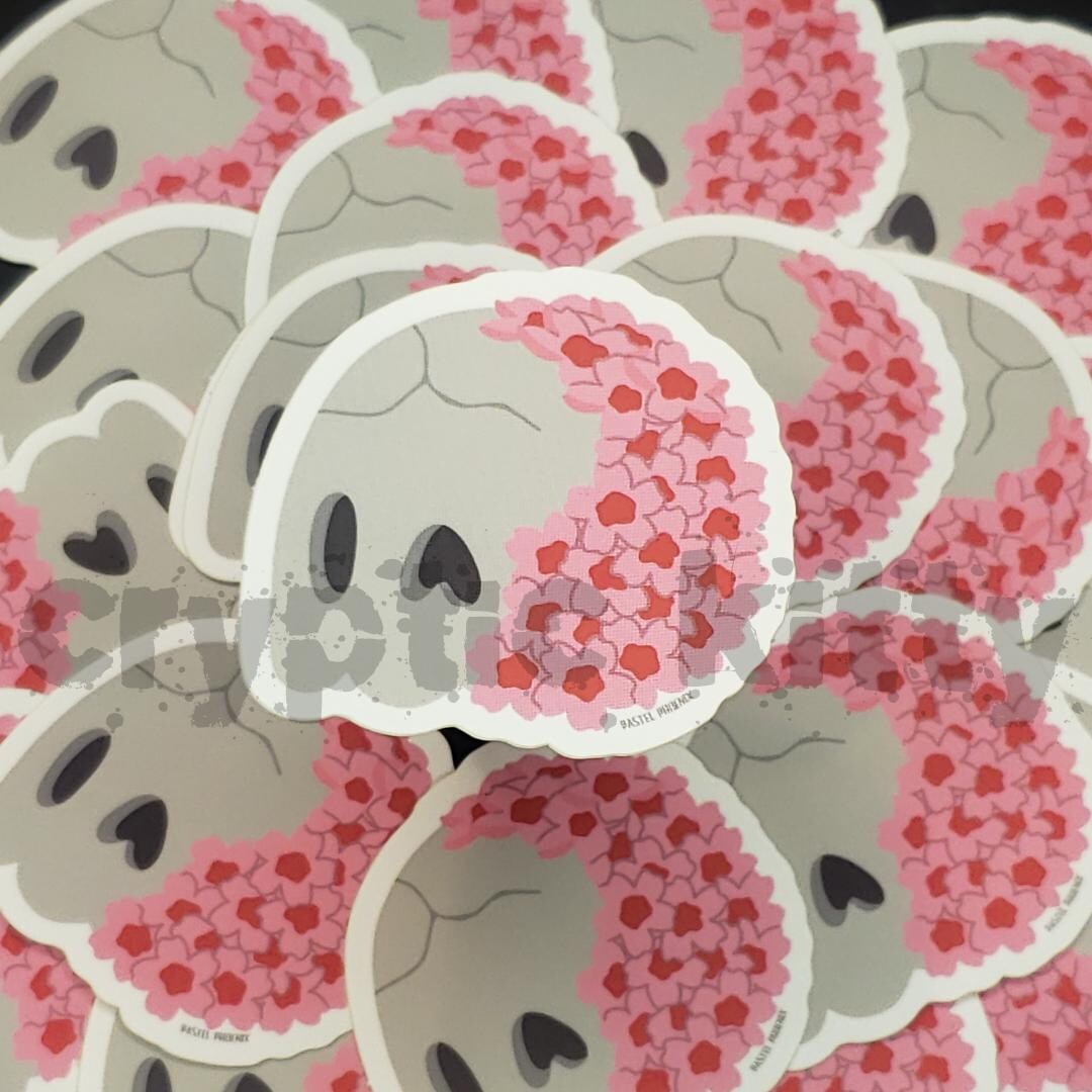 Rebloom Sticker - Matte Waterproof Vinyl Sticker - Skull - Oddities ...