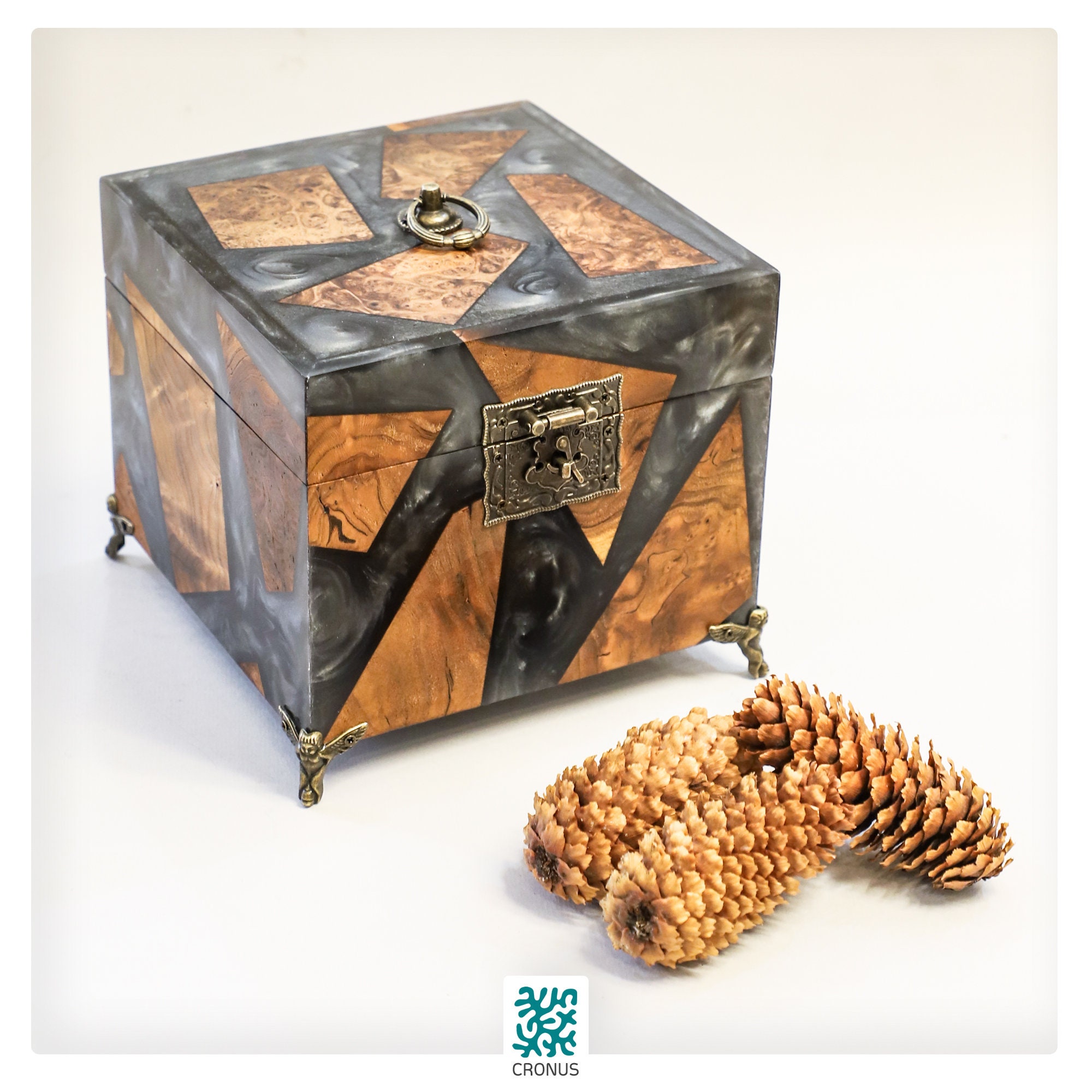 Black Resin Wood Pandora Jewelry Box - Etsy UK
