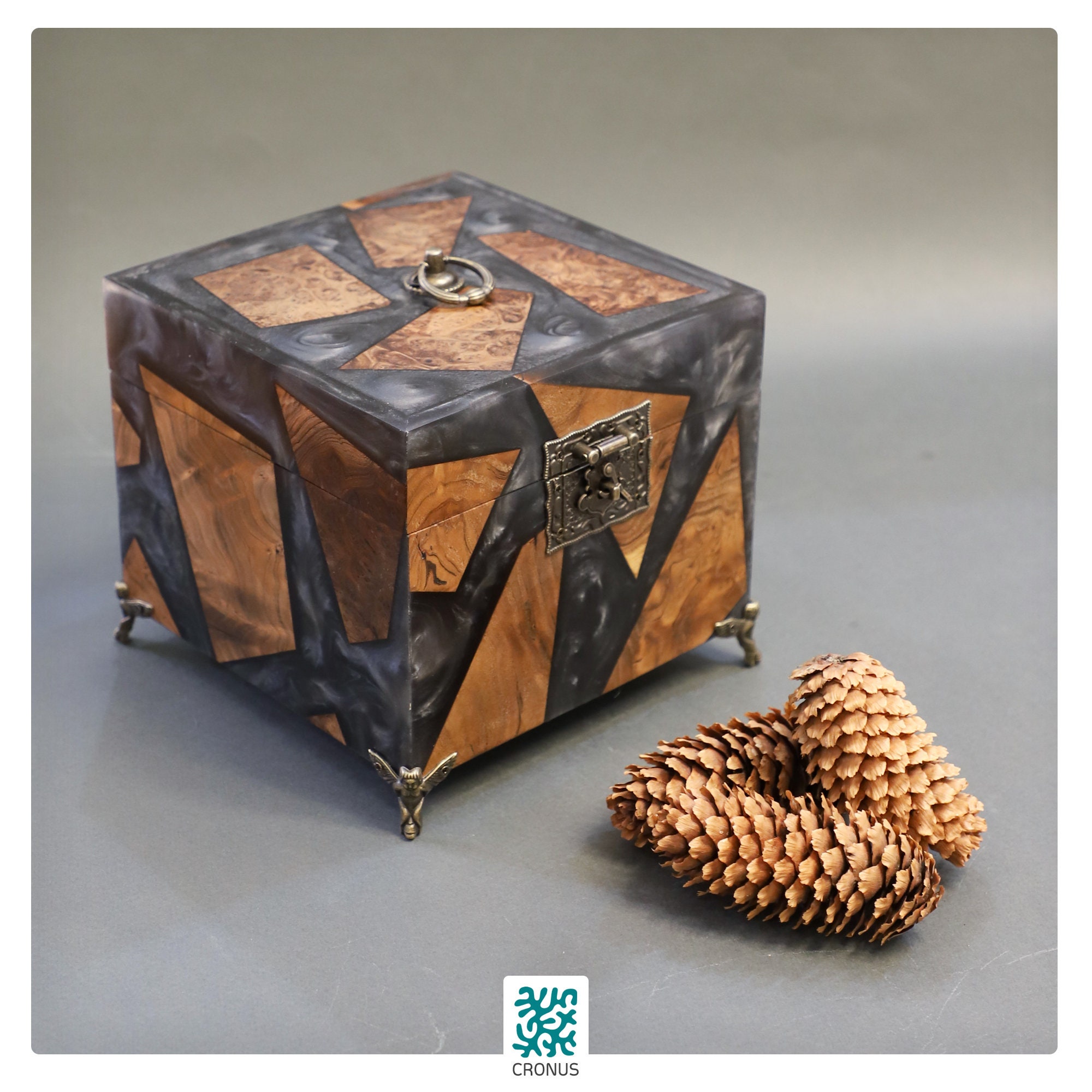 Black Resin Wood Pandora Jewelry Box - Etsy UK