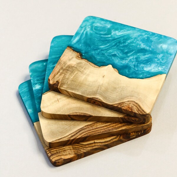 Turquoise Coasters - Etsy