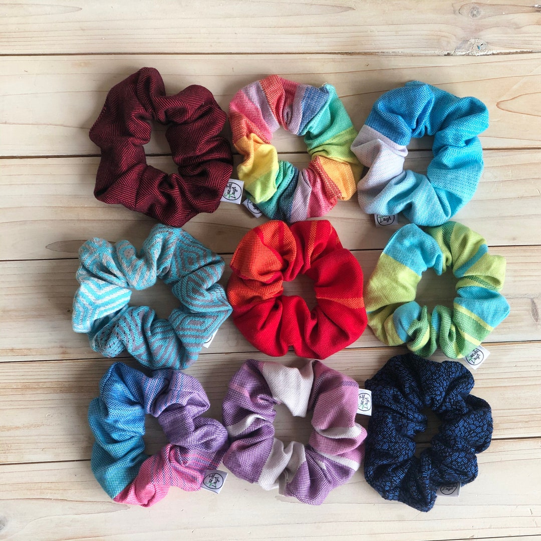 Hair Scrunchies Made Using Wrap Scrap - Etsy